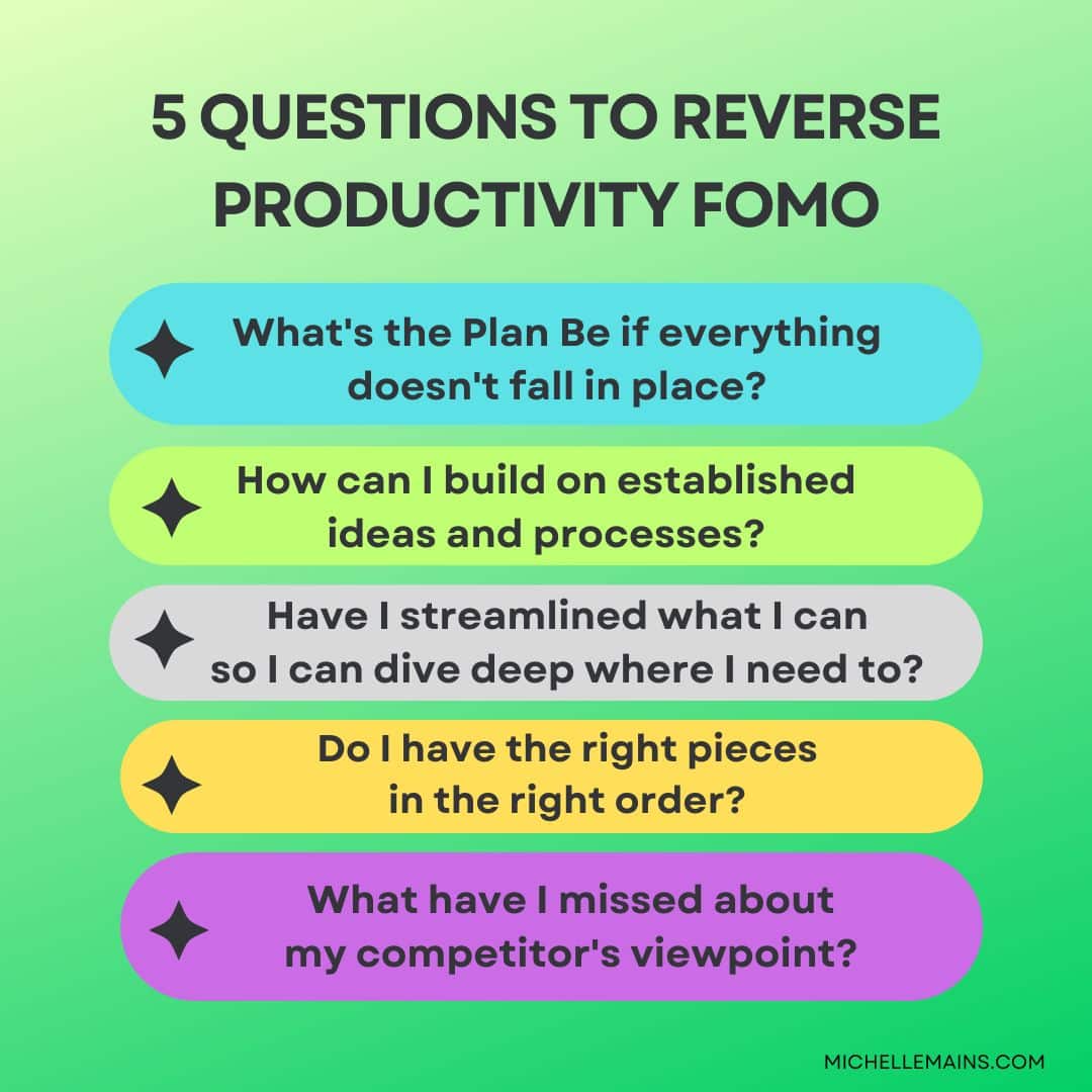 5 Questions to Reverse Productivity FOMO | Soul Boss